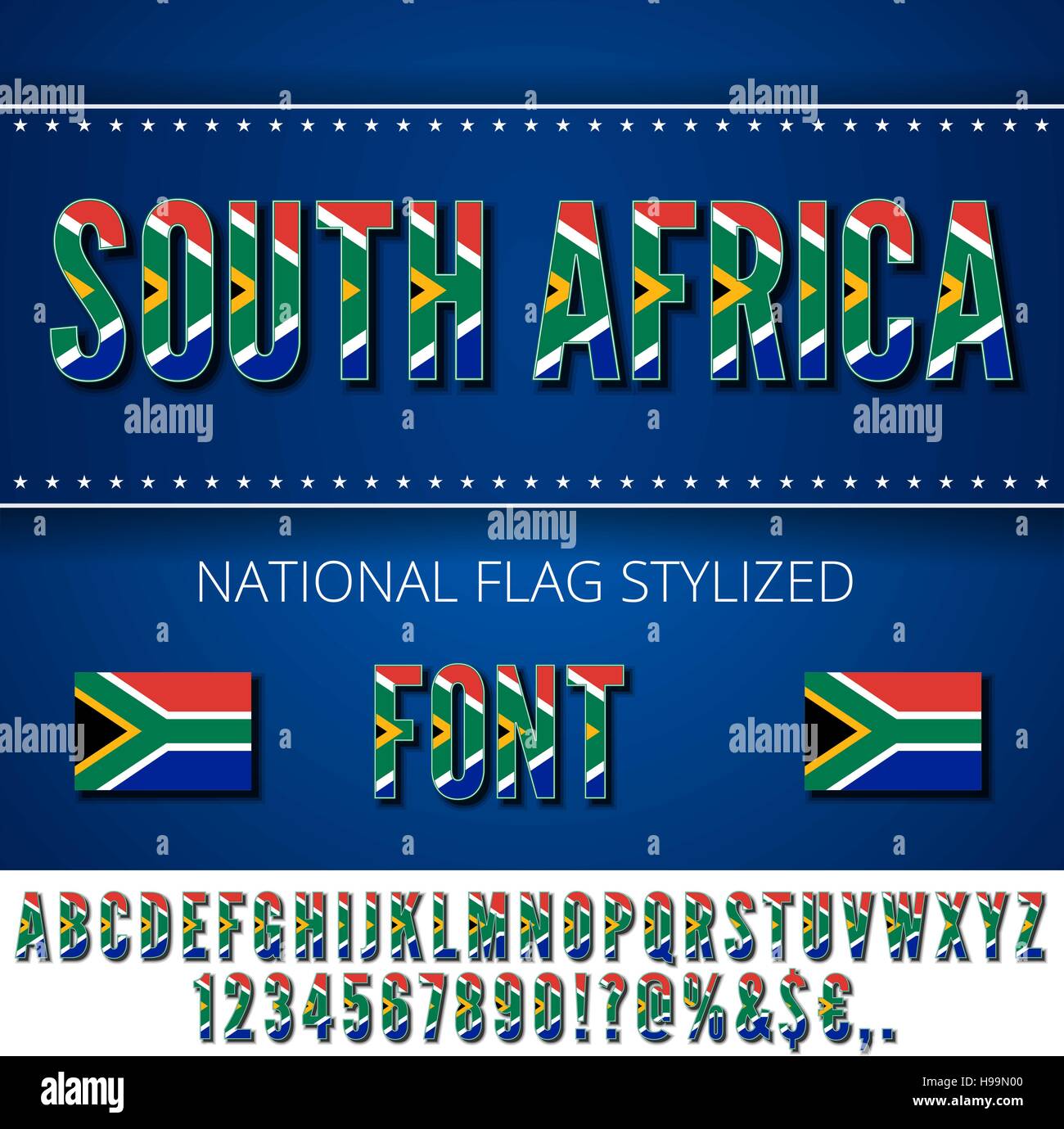 National Flag Font Stock Vector Image & Art - Alamy