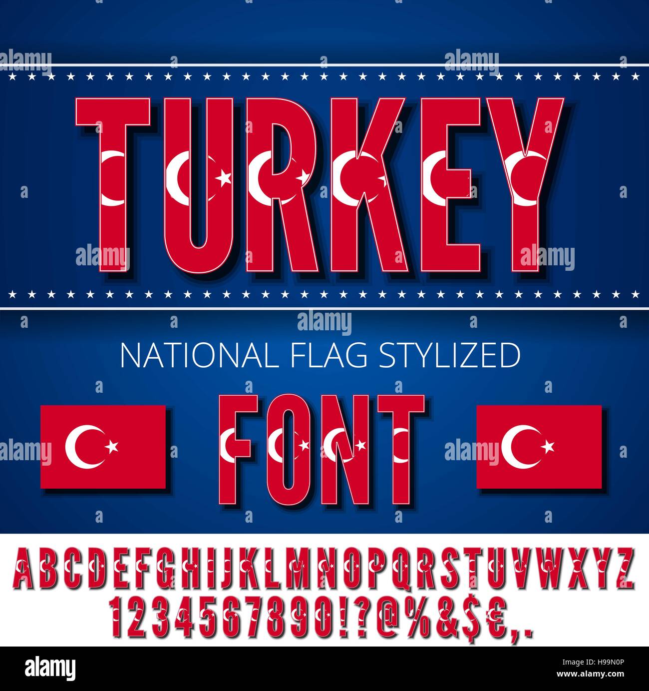 National Flag Font Stock Vector Image & Art - Alamy