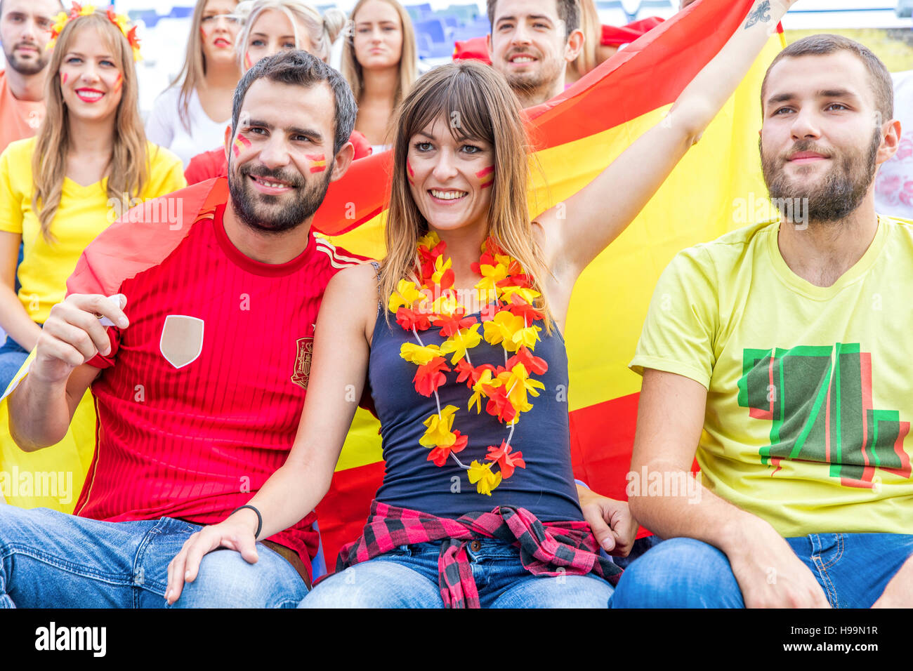 Group of spanish young people hi-res stock photography and images - Alamy