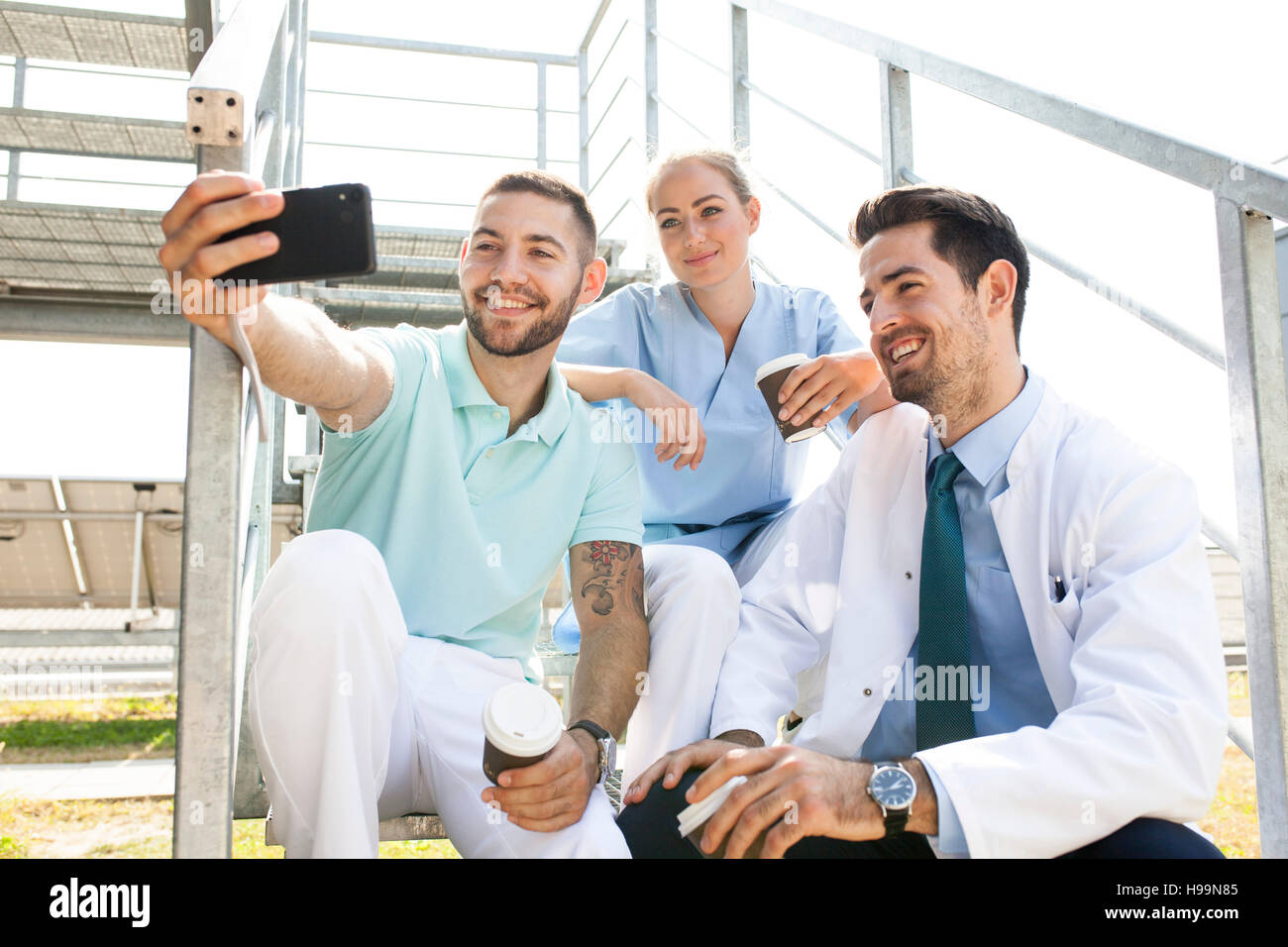 Hospital selfie hi-res stock photography and images - Alamy