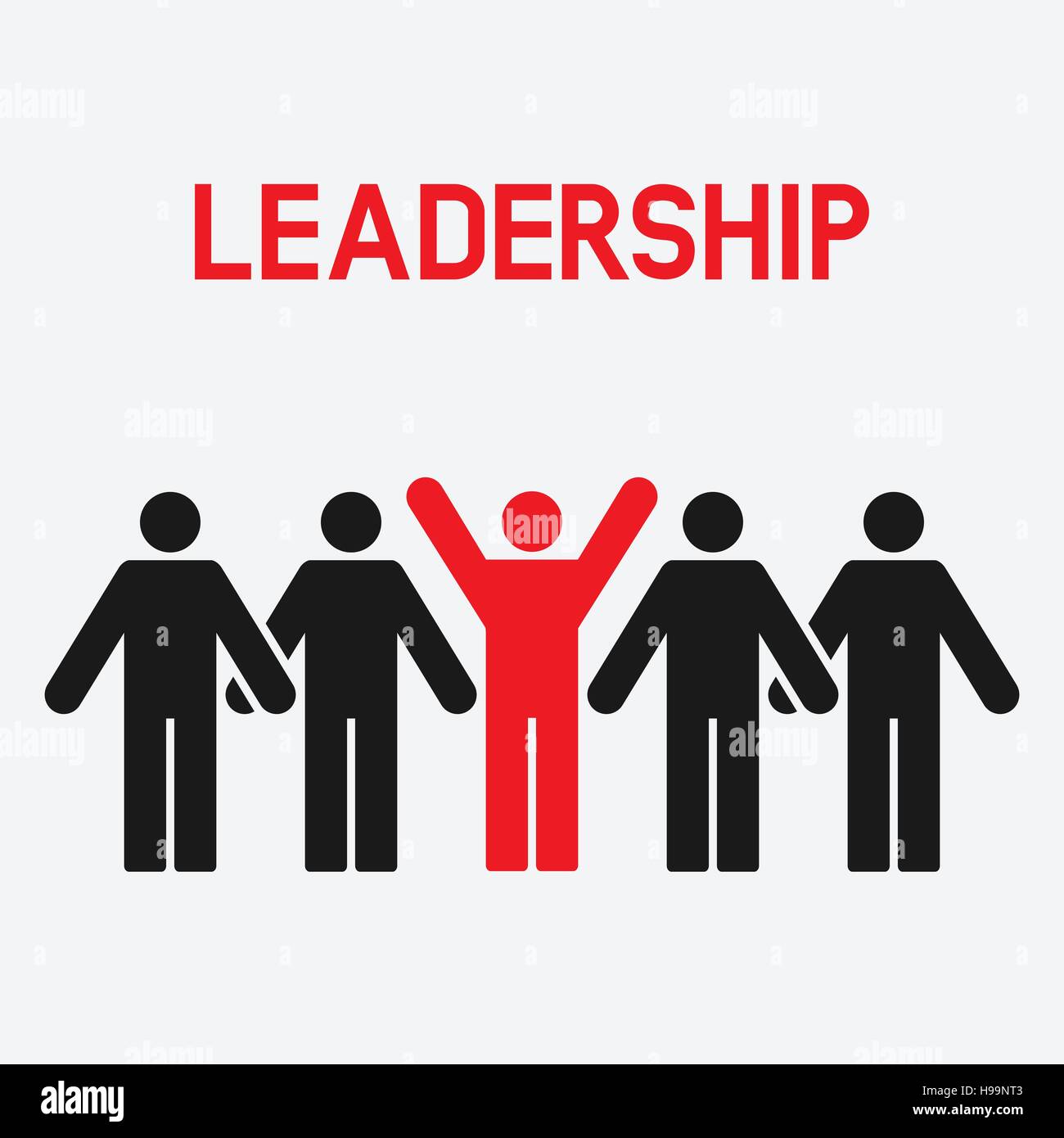 Leadership and teamwork concept - vector illustration. eps 8 Stock ...