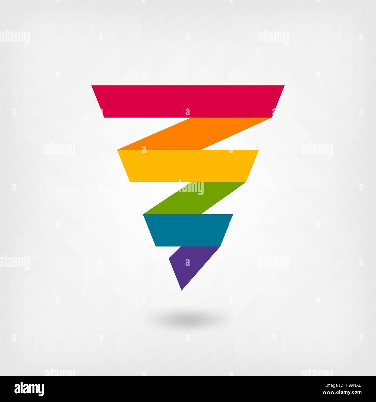 rainbow strip abstract symbol - vector illustration. eps 10 Stock ...