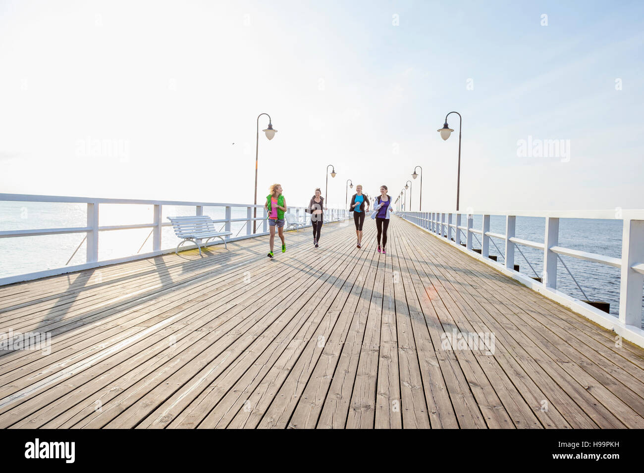 Group women running outdoors hi-res stock photography and images - Alamy