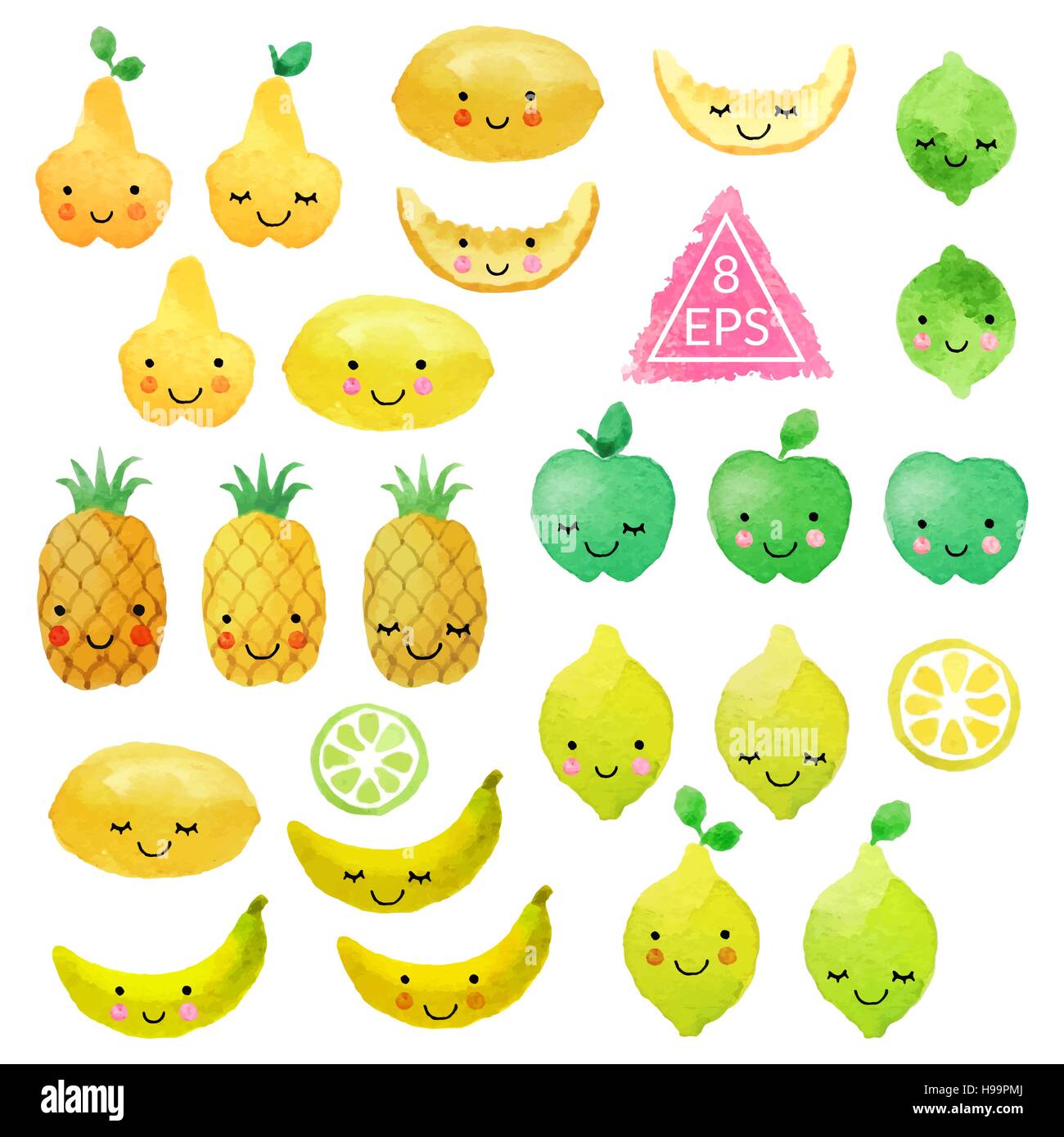Cute Fruit Faces