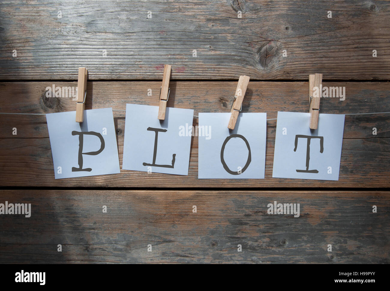 Plot notes hi-res stock photography and images - Alamy