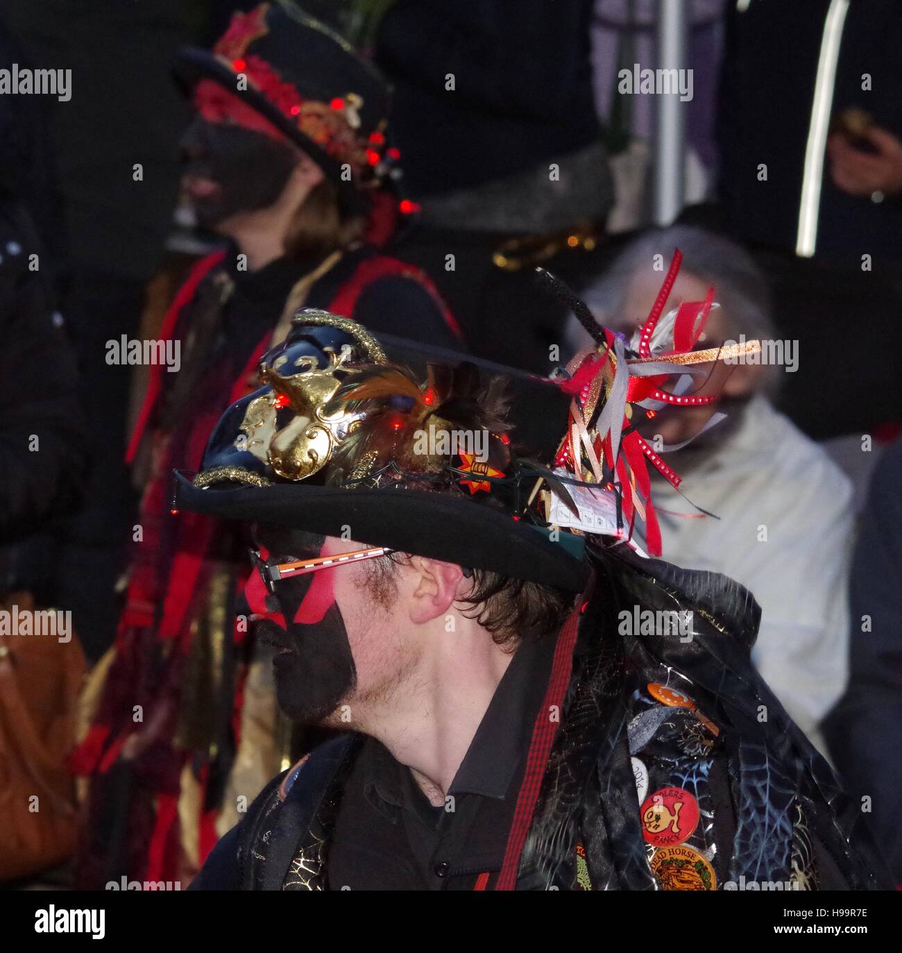 powder kegs morris dancers Stock Photo - Alamy