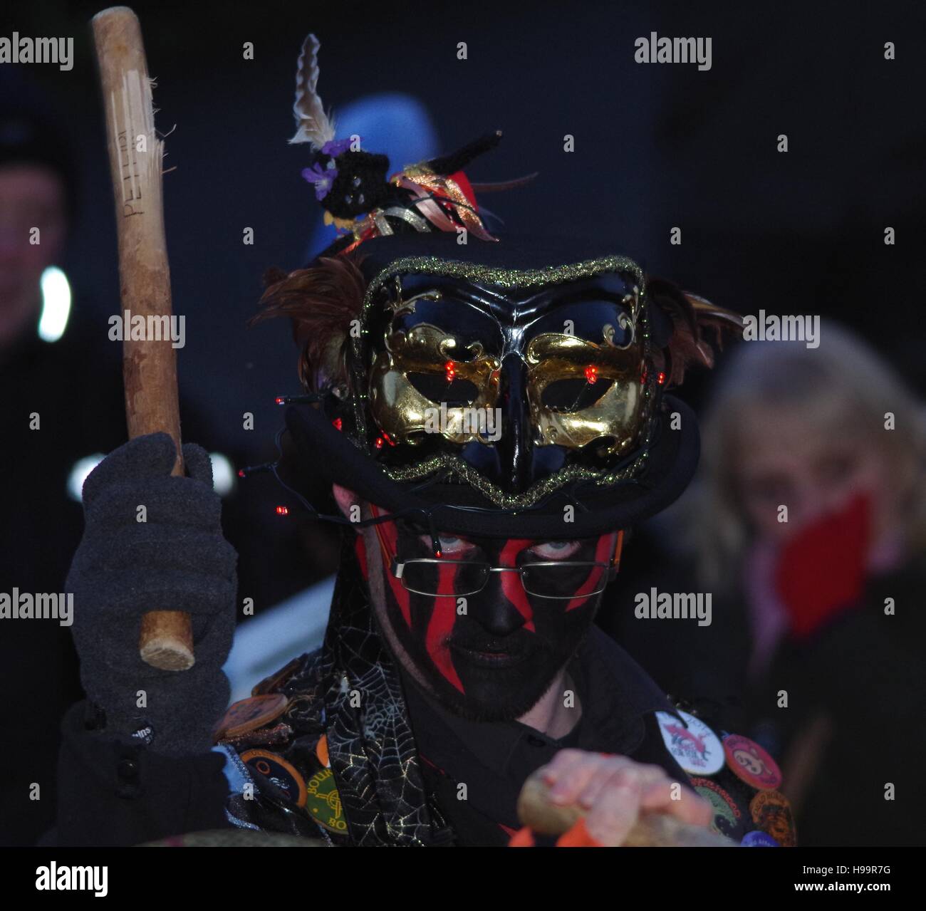 powder kegs morris dancers Stock Photo - Alamy