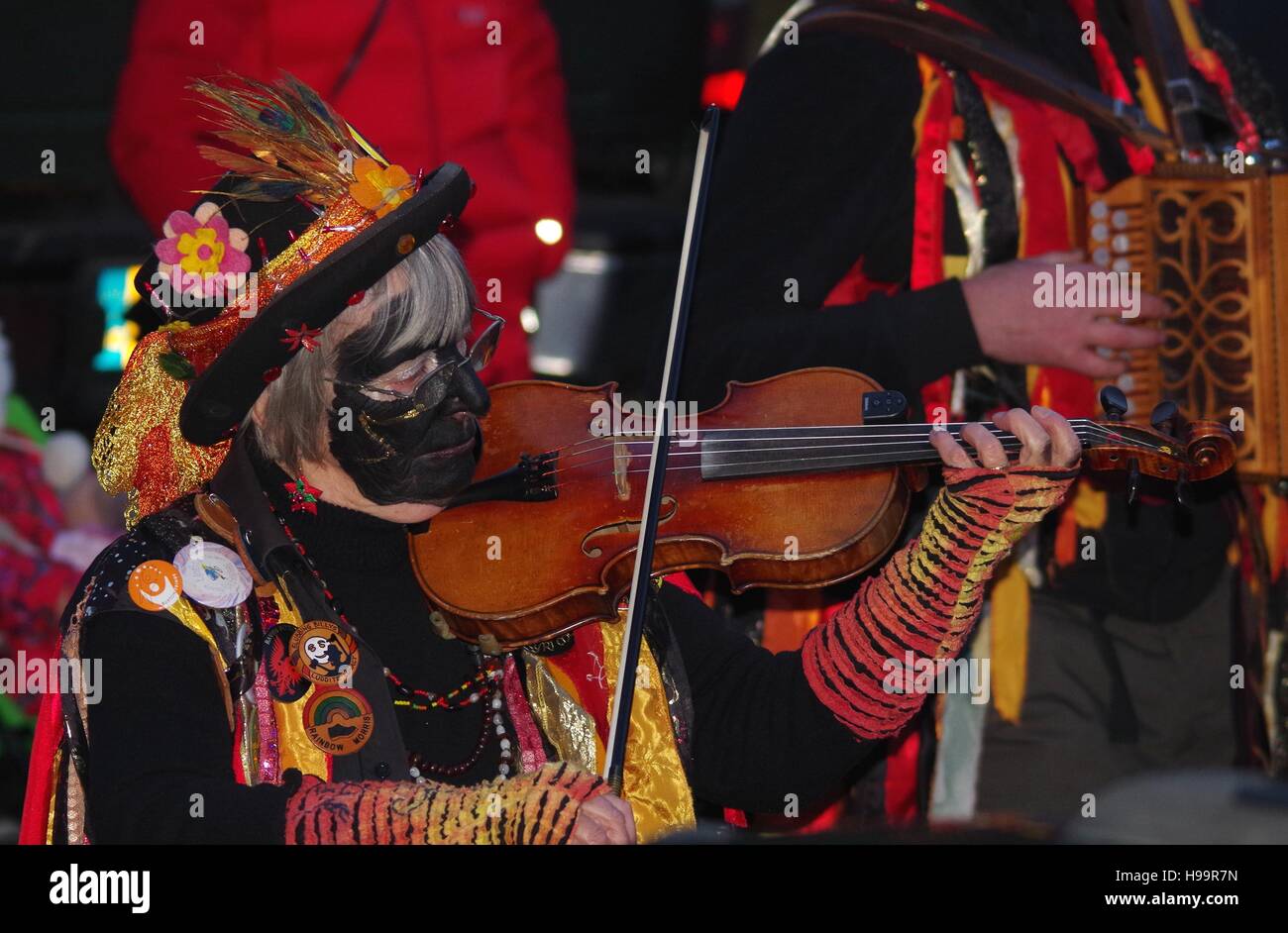 powder kegs morris dancers Stock Photo - Alamy