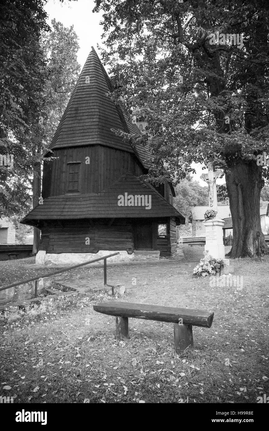 The Roman Catholic wooden church of Hervartov, Slovakia Stock Photo - Alamy