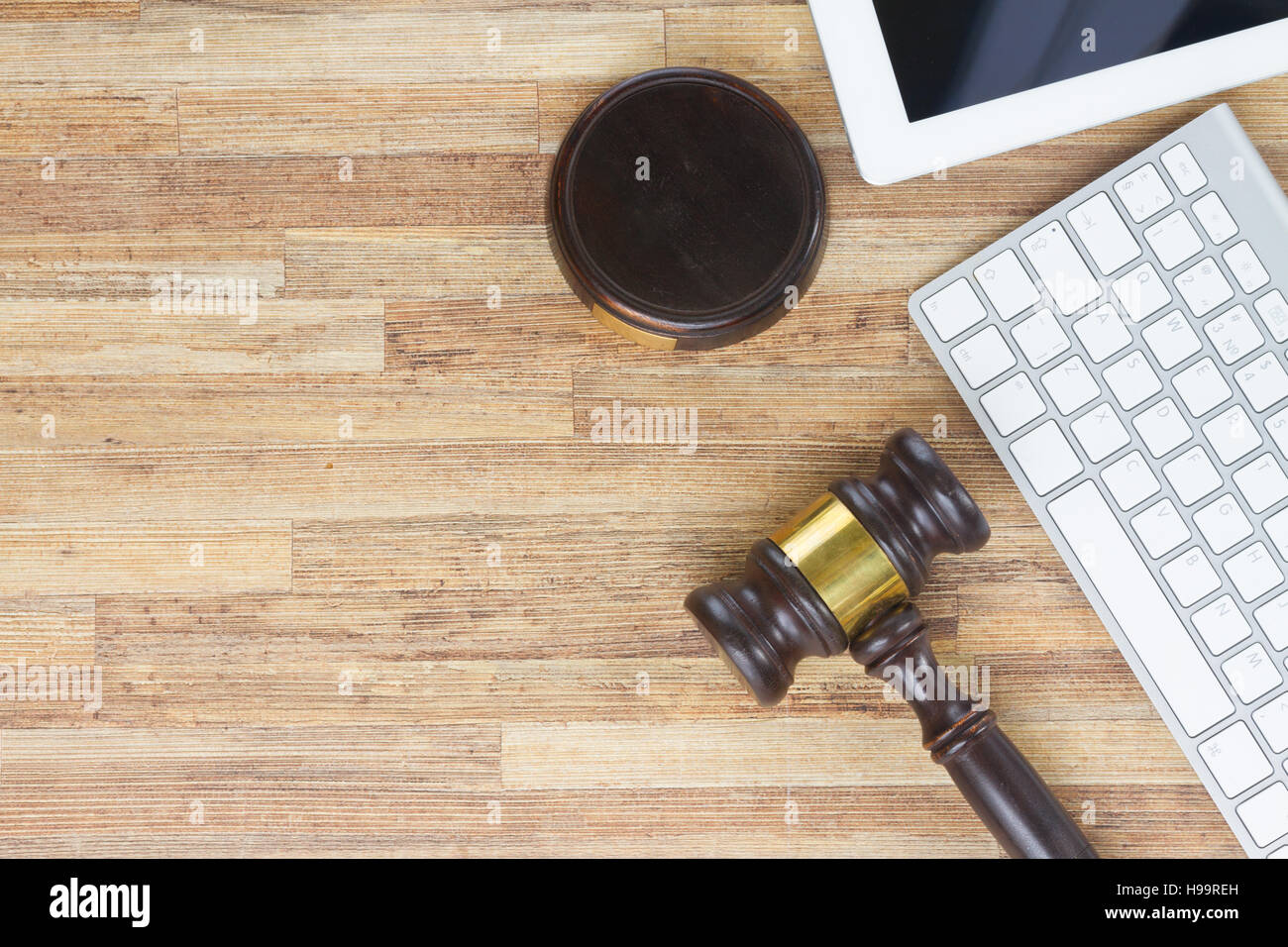 Wooden law gawel Stock Photo - Alamy