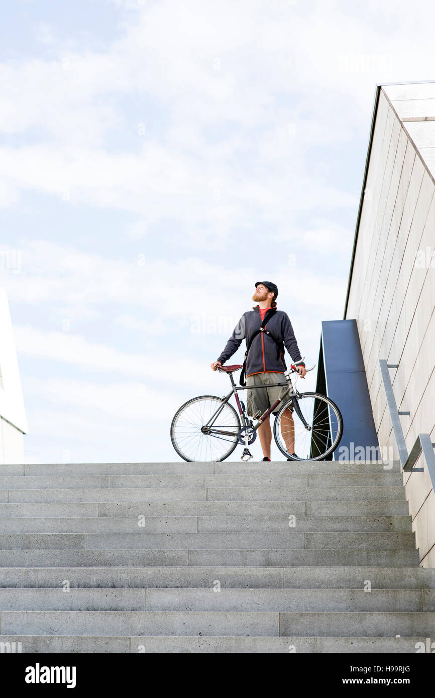 Resting on bike hi-res stock photography and images - Alamy