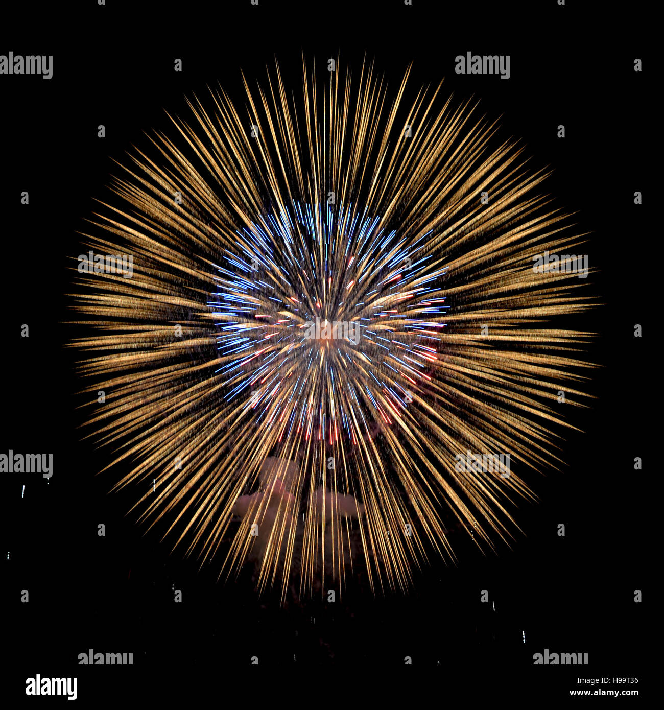 Beautiful fireworks at the Mqabba, Malta village feast in August Stock ...