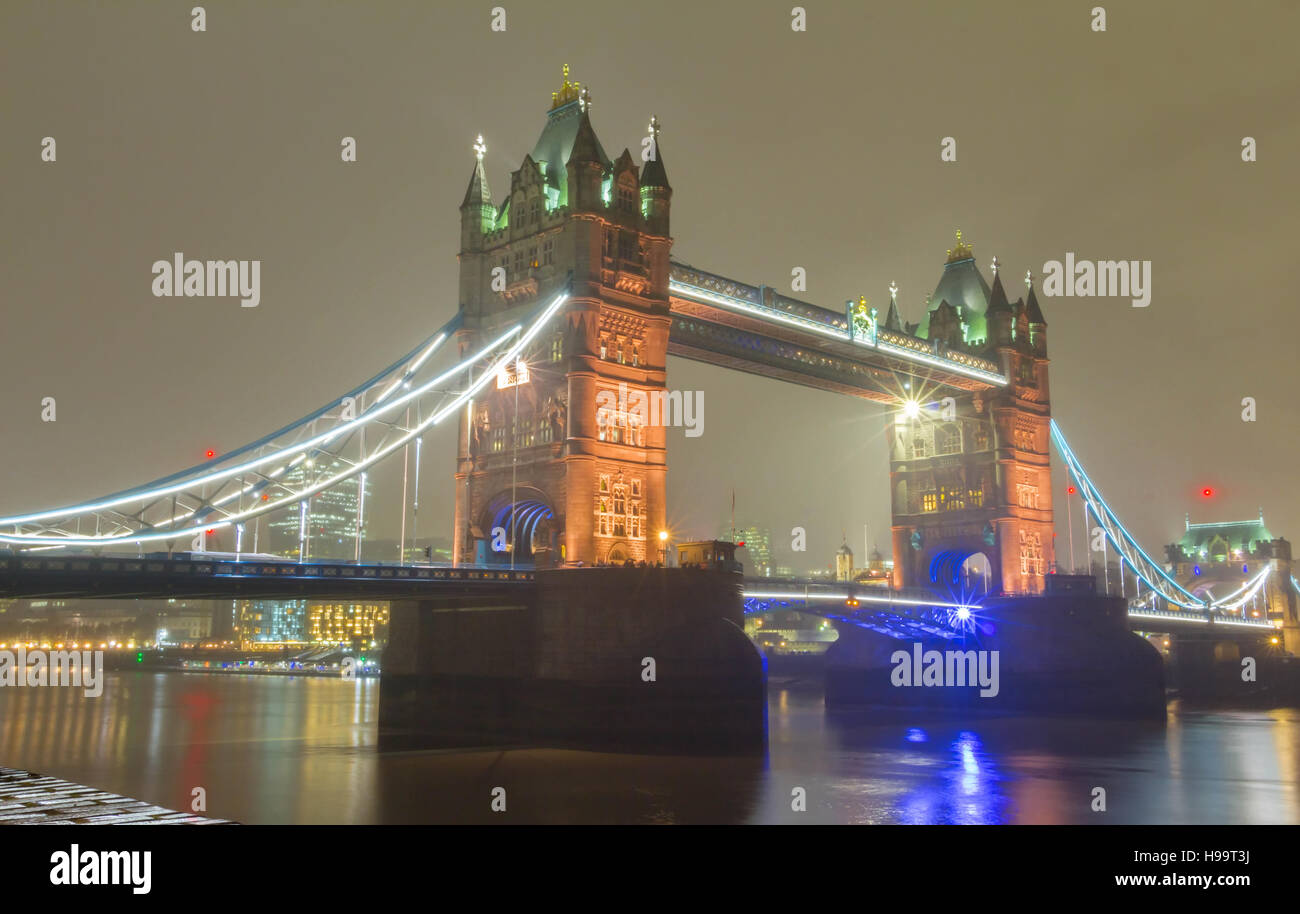The Tower bridge is a combined bascule and suspension bridge in London ...
