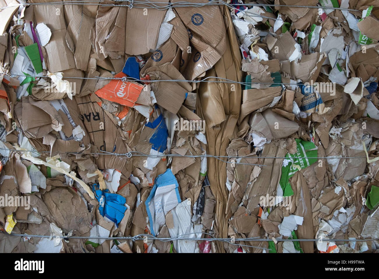 Recycling cardboard waste hi-res stock photography and images - Alamy
