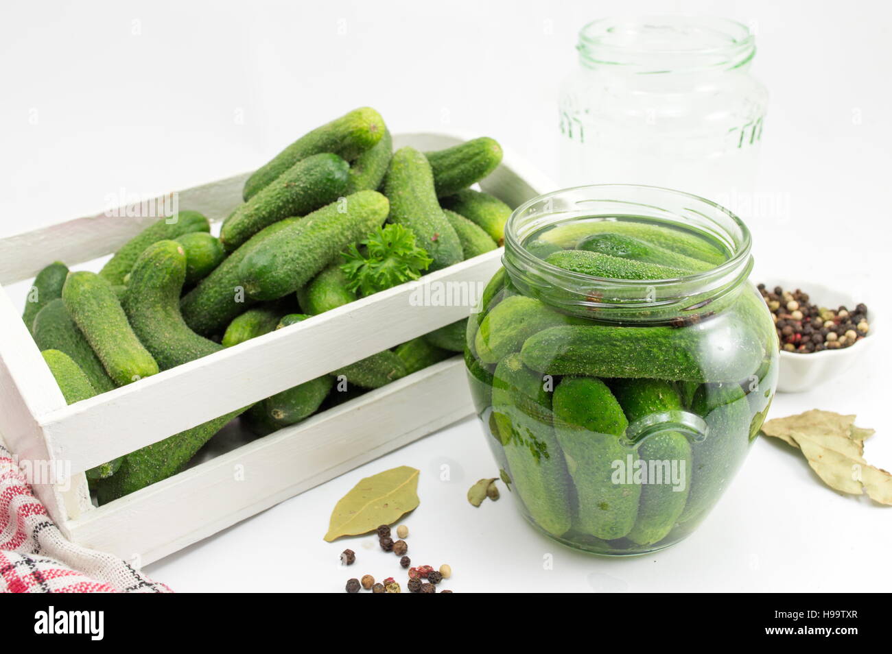 Cucumbers in crate hi-res stock photography and images - Alamy