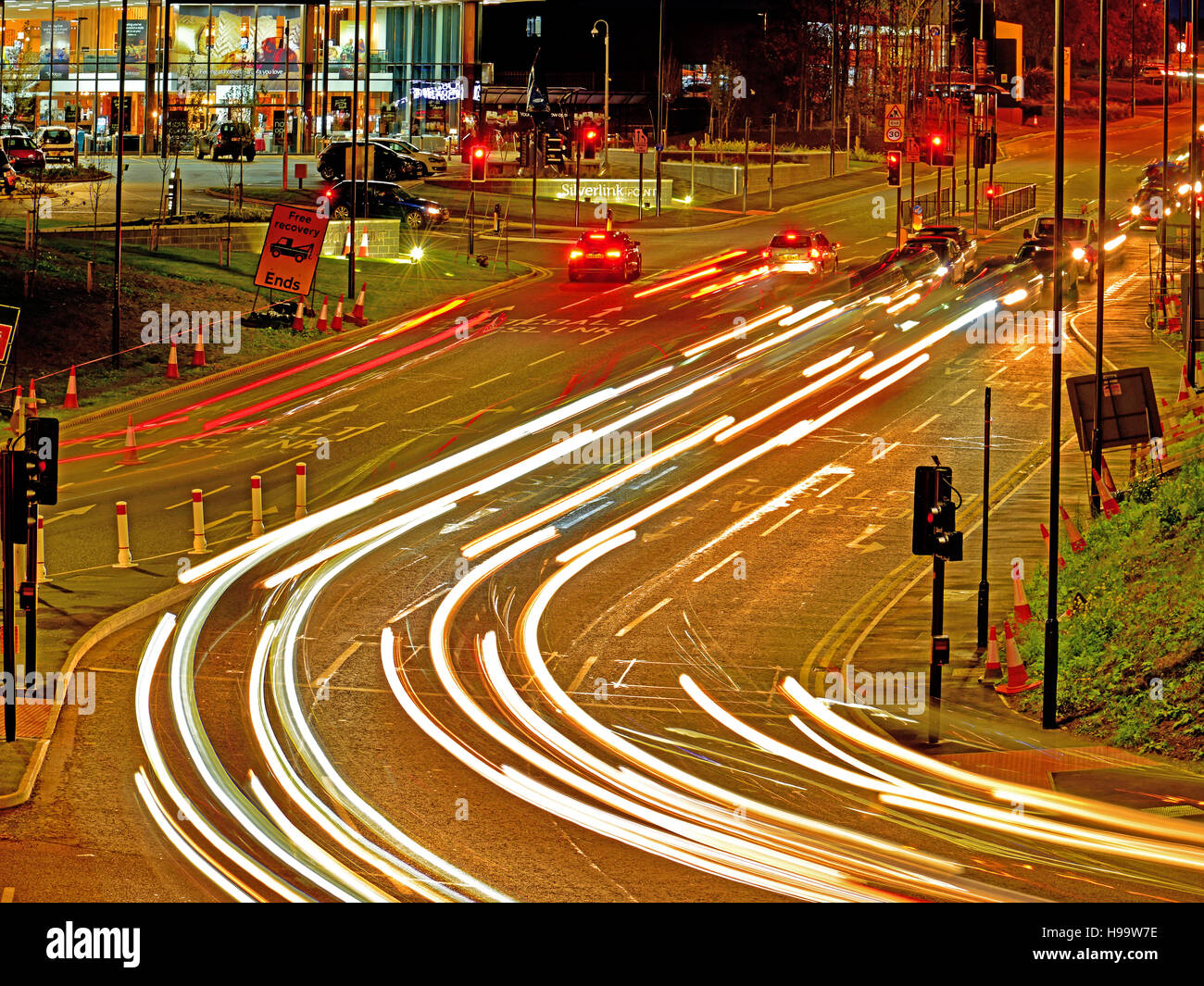 Silverlink roundabout works Wallsend Sofology Stock Photo - Alamy