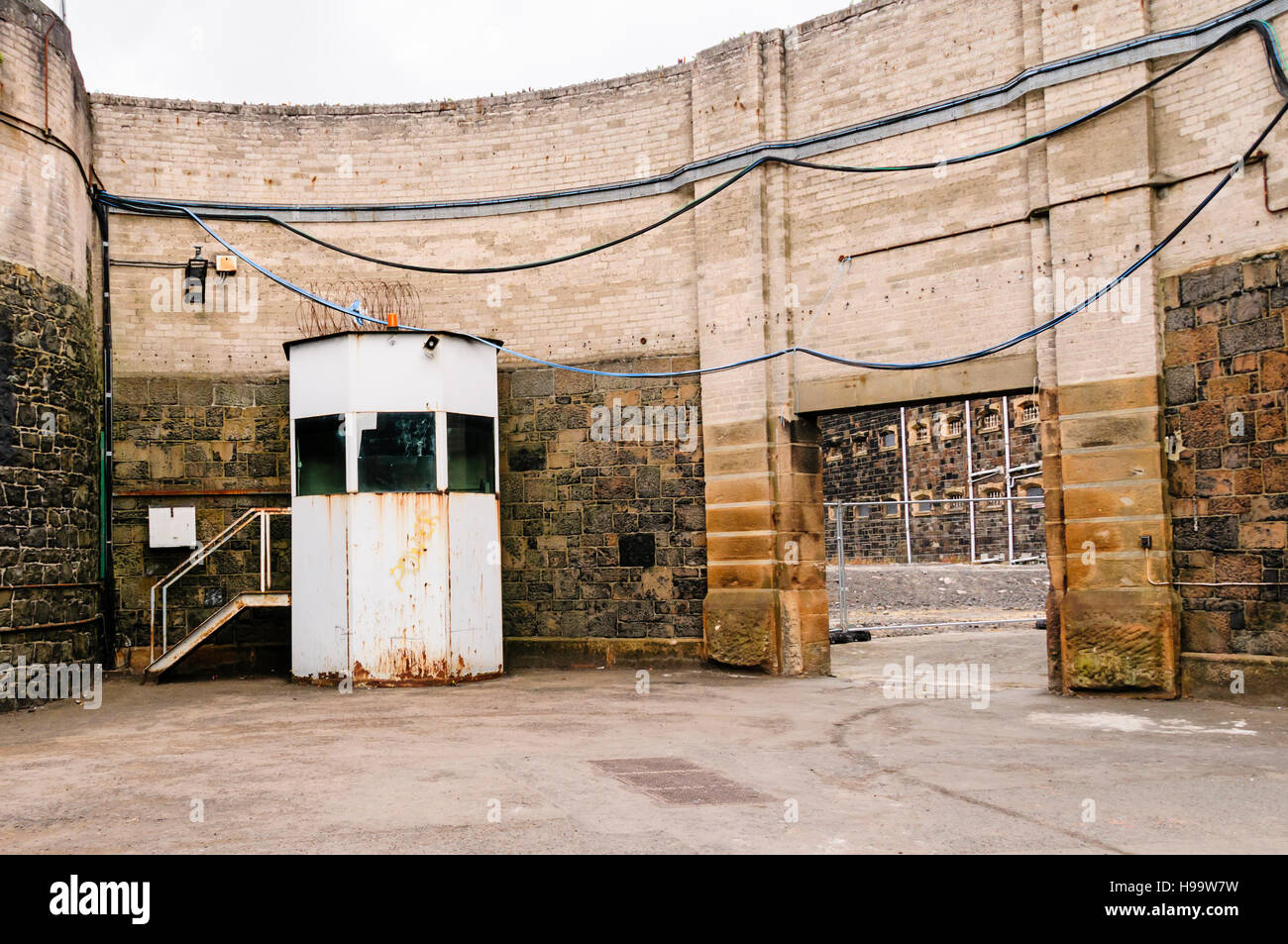 Watchtower in Crumlin Road Gaol, a Victorian prison modelled on ...