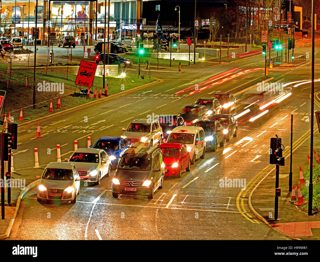 Silverlink roundabout works Wallsend Sofology Stock Photo - Alamy