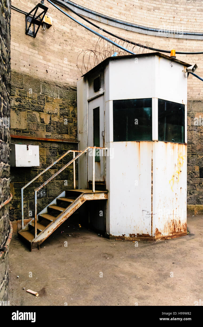 Watchtower in Crumlin Road Gaol, a Victorian prison modelled on ...