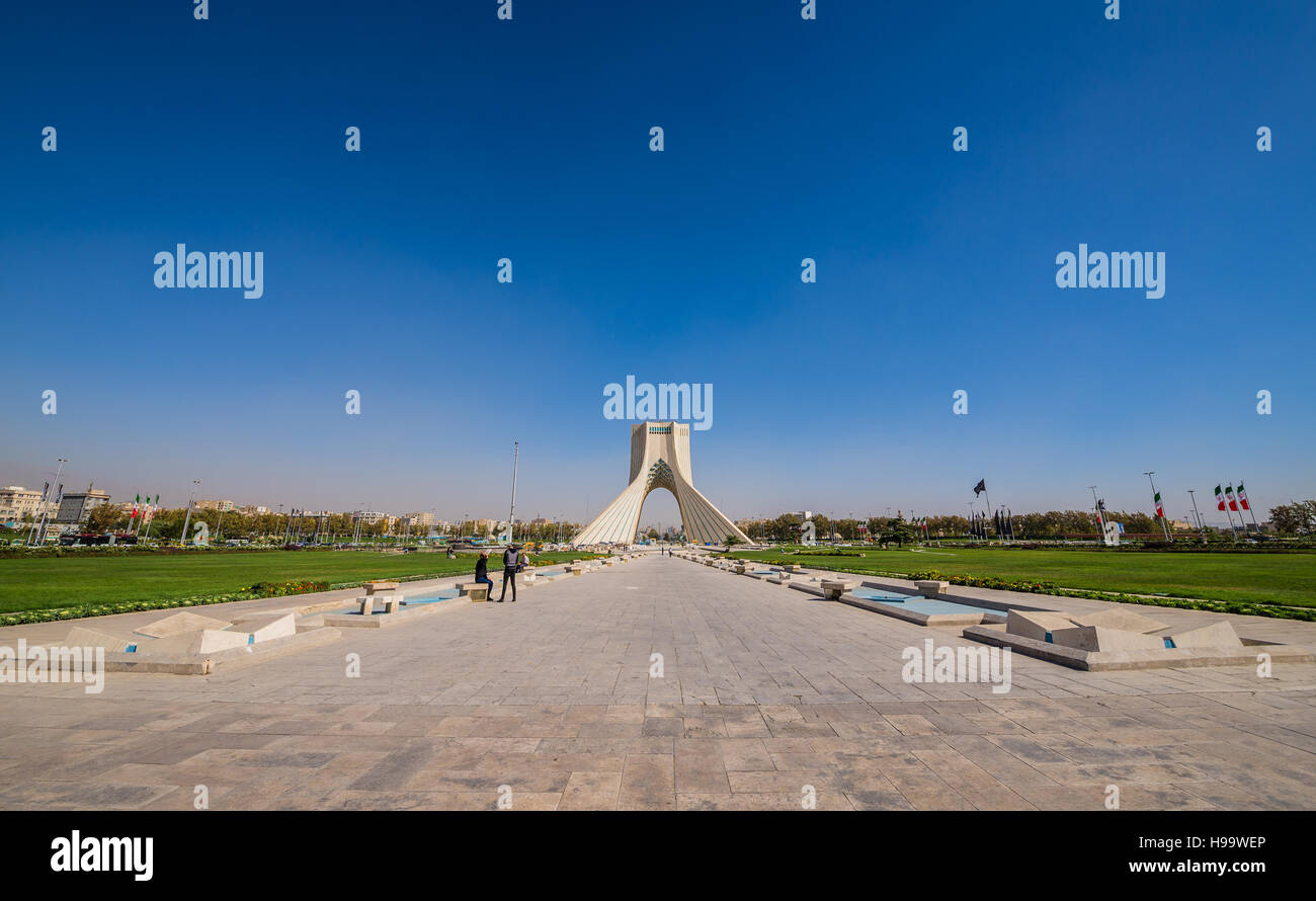 Azadi Tower, formerly known as the Shahyad Tower, located at Azadi ...