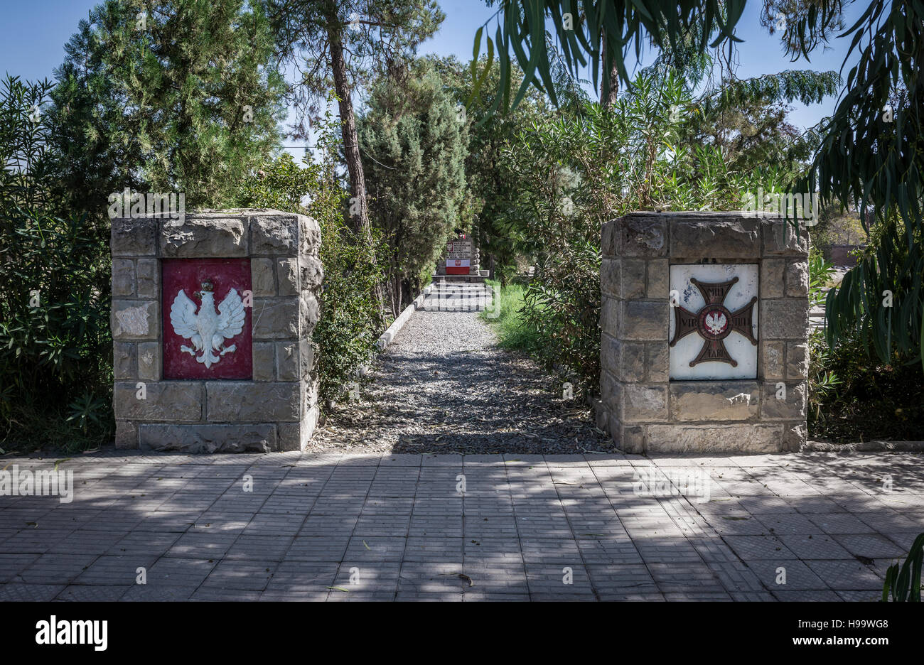 Polish part of Doulab Cemetery in Tehran city - main and largest place ...