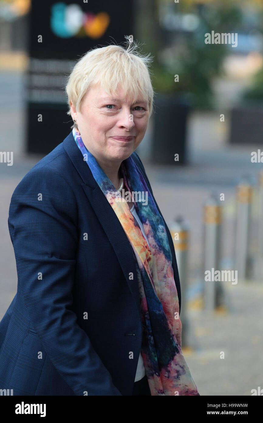 Angela Eagle MP seen arriving for the ITV Peston On Sunday Show at the ...