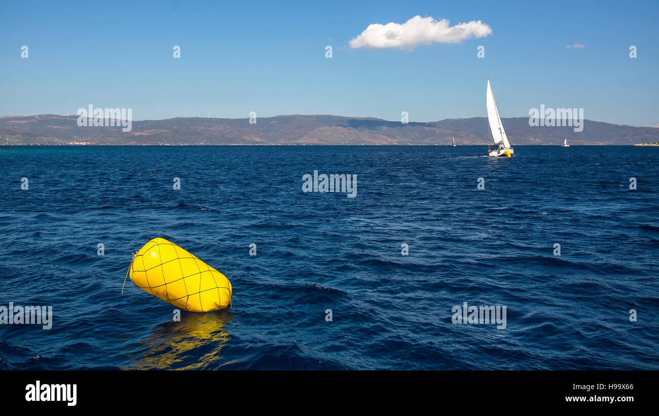 Sailing boat race buoy hi-res stock photography and images - Alamy