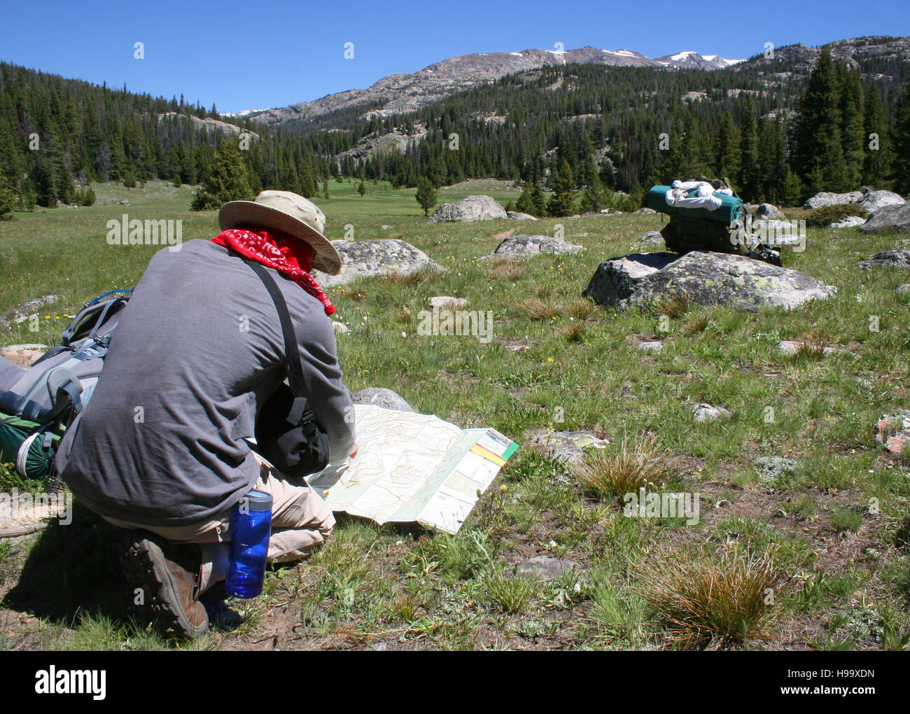 Topographical map hiking hi-res stock photography and images - Alamy