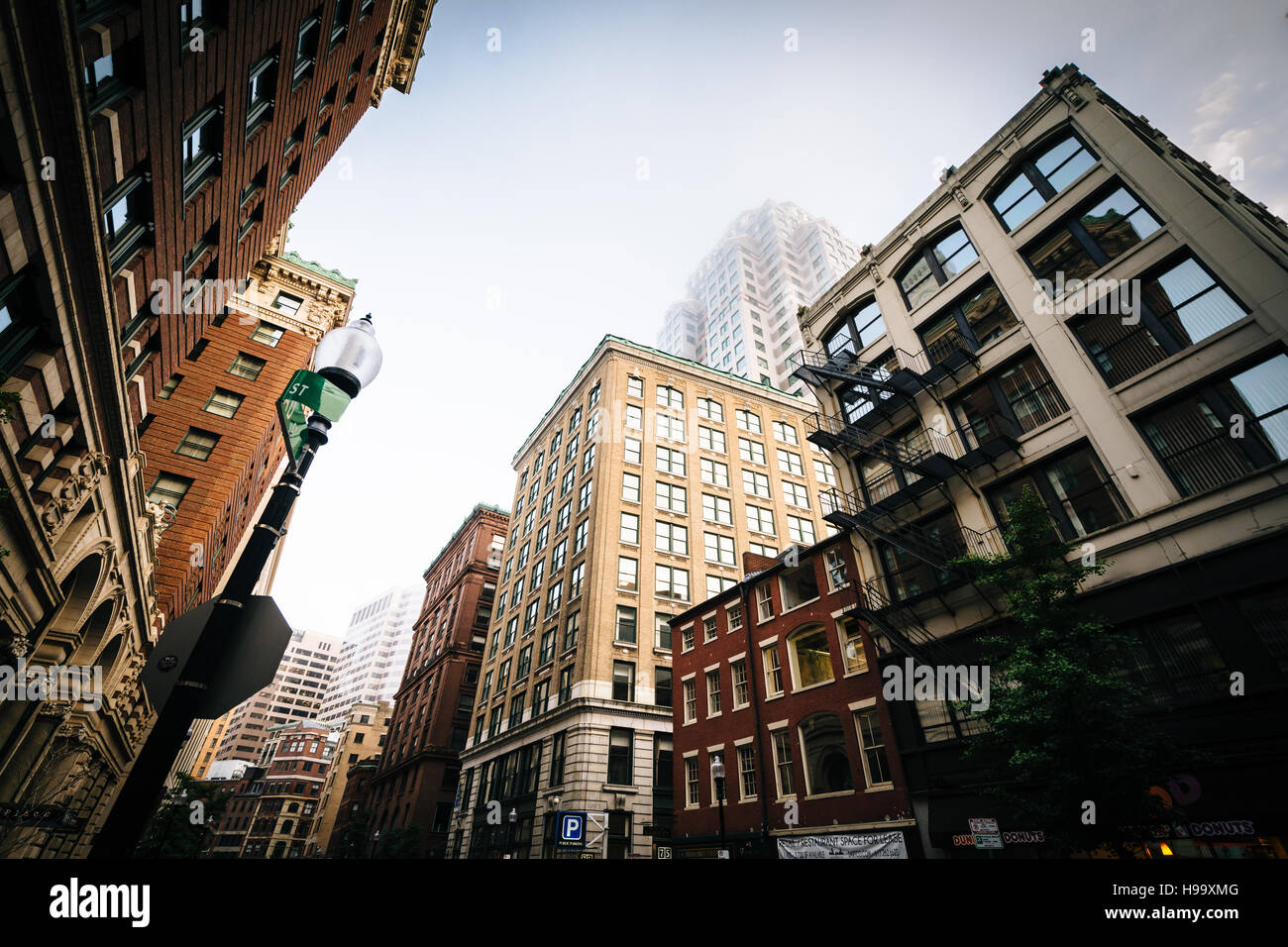 Buildings on Broad Street, in Boston, Massachusetts Stock Photo - Alamy