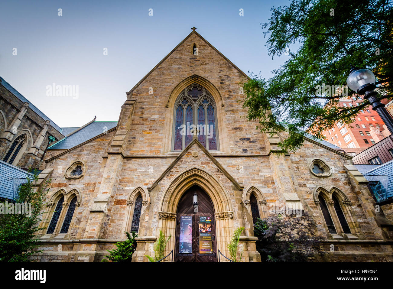 Emmanuel Episcopal Church, in Back Bay, Boston, Massachusetts Stock ...
