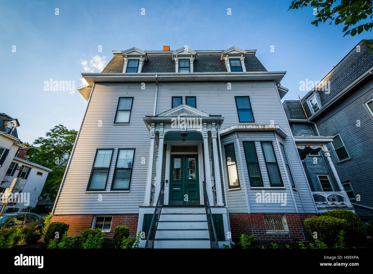 House near Central Square, in Boston, Massachusetts Stock Photo - Alamy