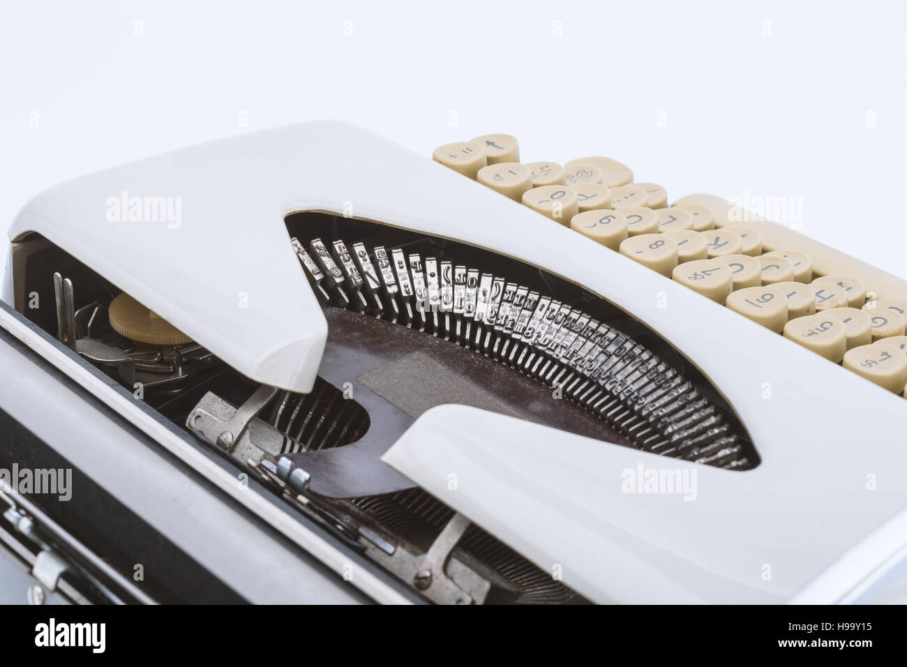 A once upon a time typed words on paper by a manual typewriter with ...