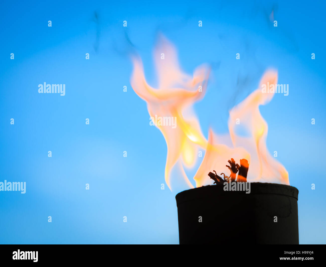 Movement of fire flame vigil light outdoor Stock Photo - Alamy