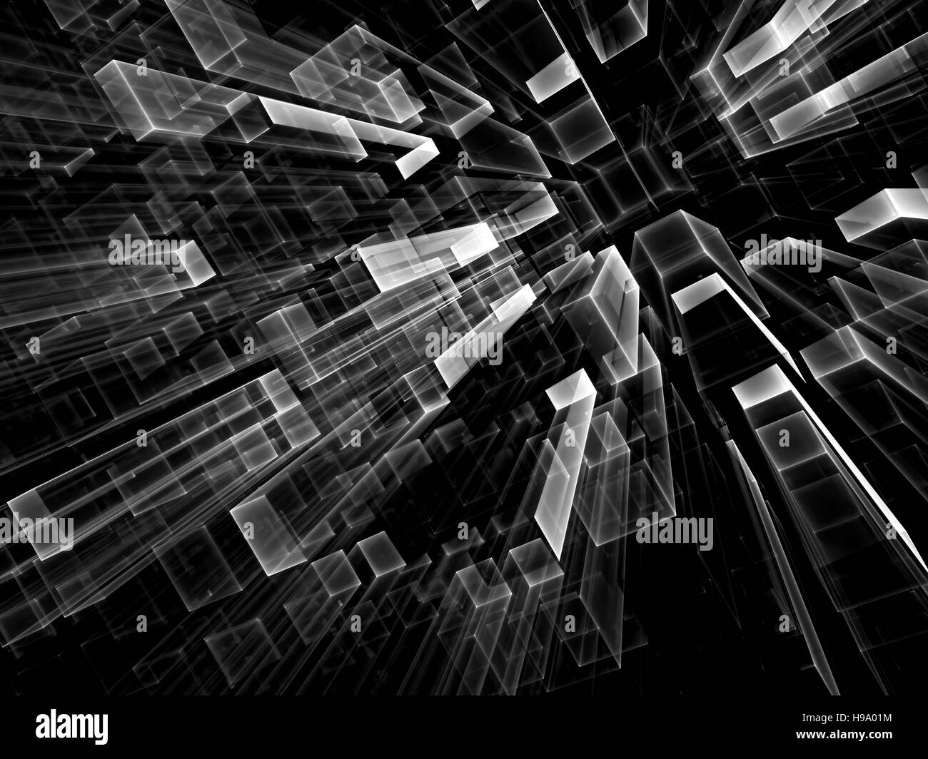 Abstract grayscale geometric pattern Black and White Stock Photos ...