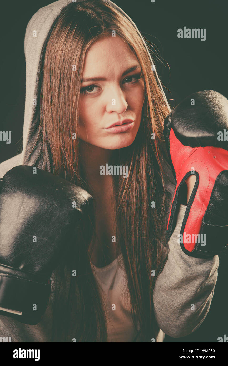 Exercising prepare for fight. Sportsmanship and strong body. Young ...