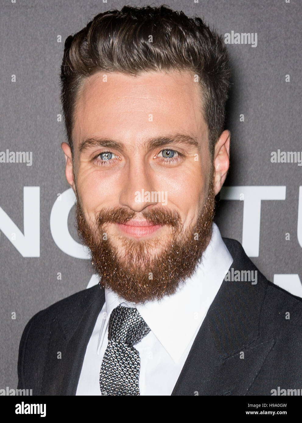 New York City, USA - November 17, 2016: Actor Aaron Taylor-Johnson ...