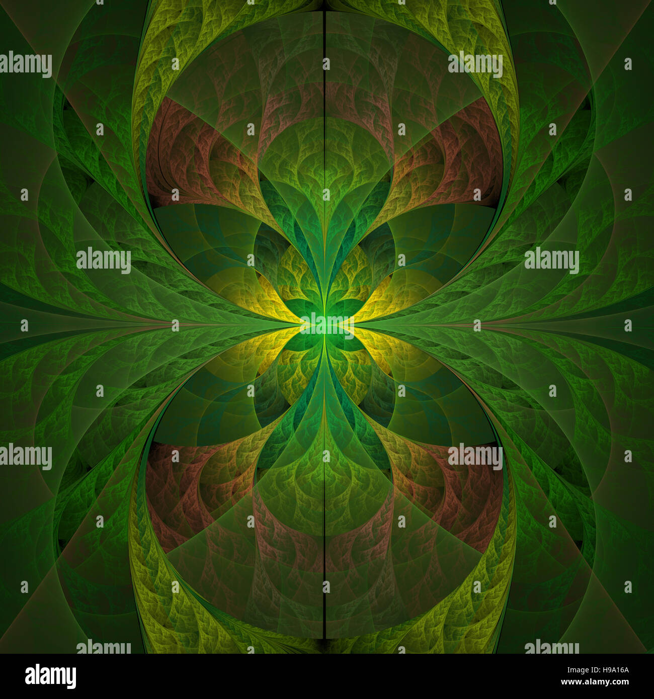 Beautiful background design in green colors computer generated image ...