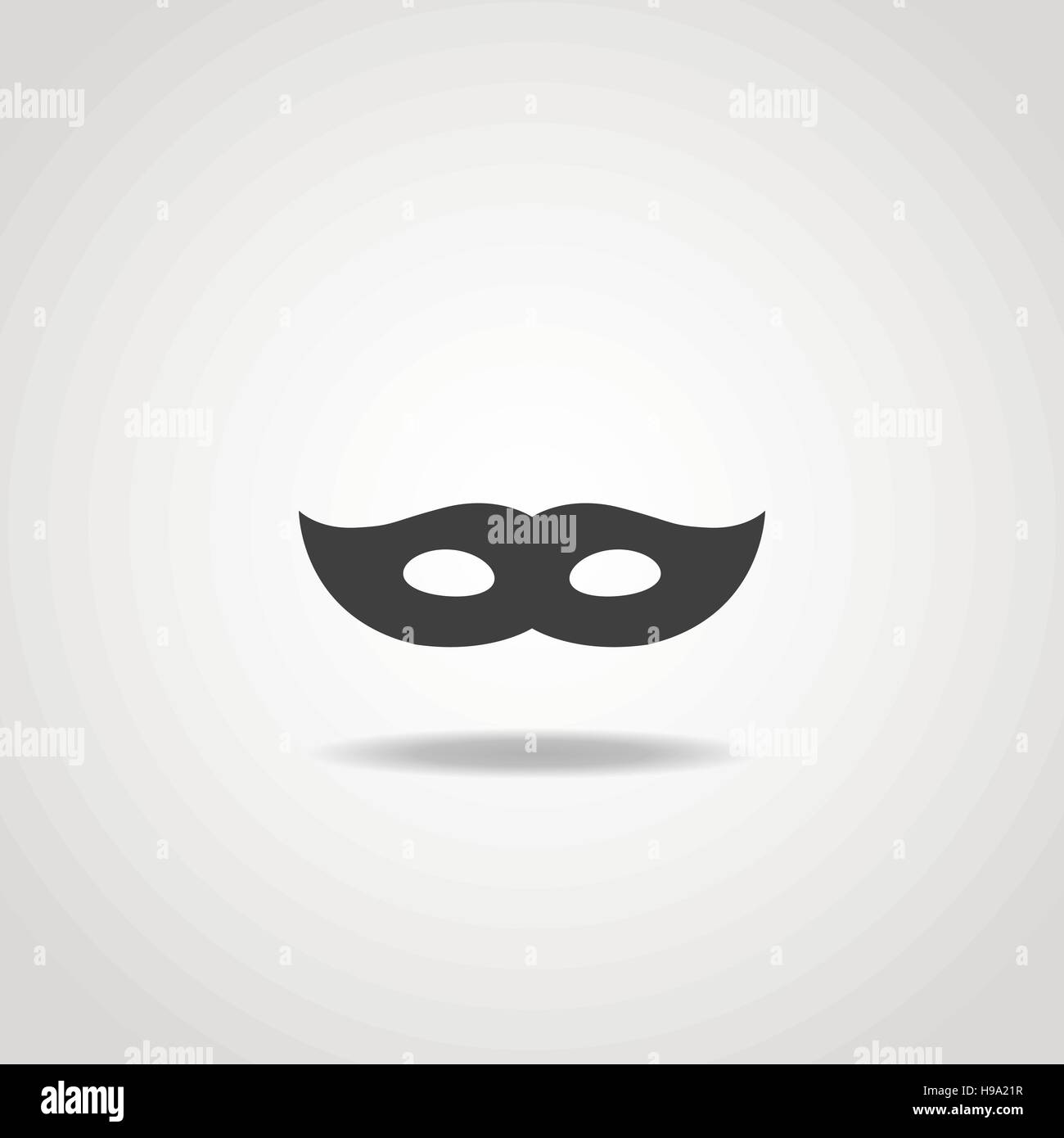 Simple black icon. Mascuerade mask Stock Vector Image & Art - Alamy