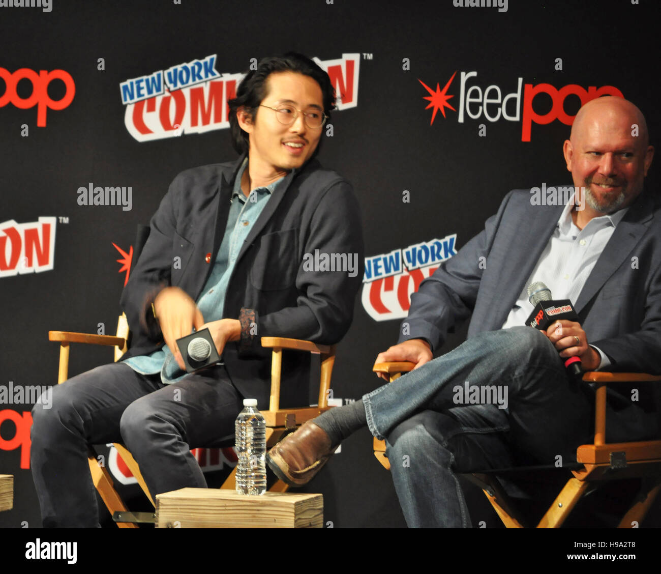 NY, NY. October 8 2016. "Trollhunters" cast members Steven Yeun at the ...