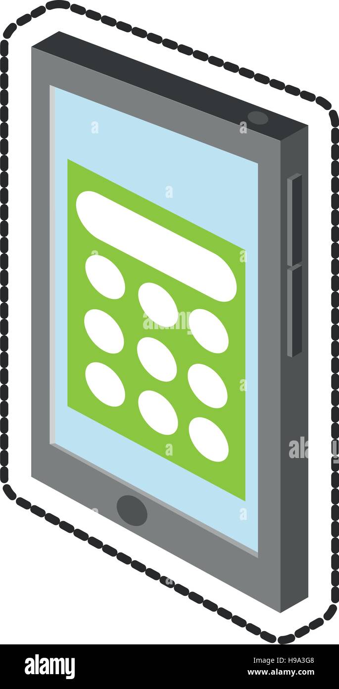 Isolated tablet and password design Stock Vector Image & Art - Alamy