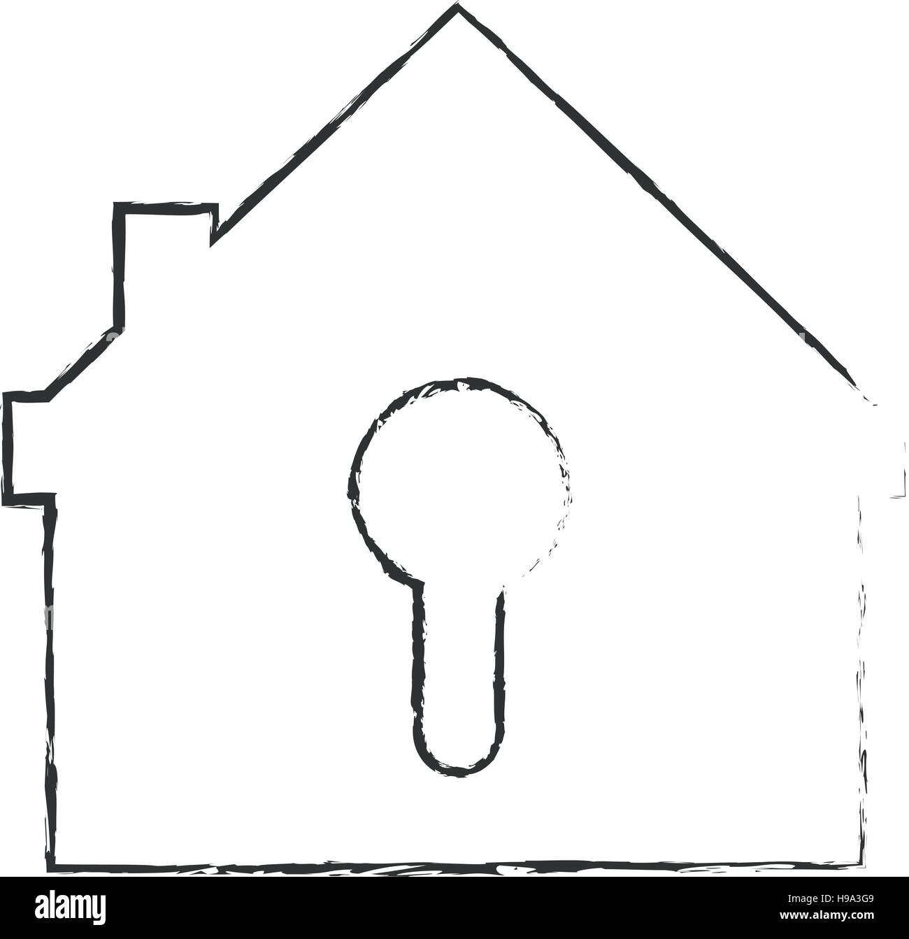 Isolated house and key design Stock Vector Image & Art - Alamy