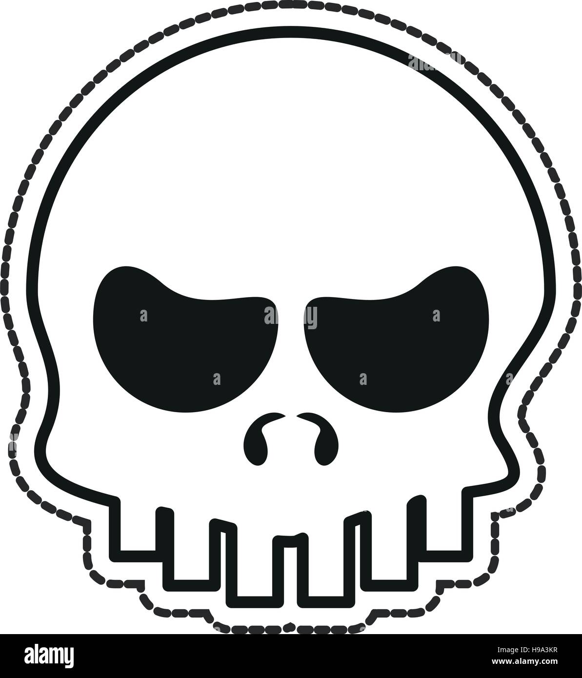 Isolated skull cartoon design Stock Vector Image & Art - Alamy