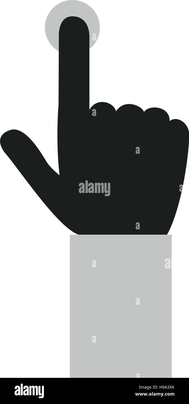 Isolated human hand touch design Stock Vector Image & Art - Alamy