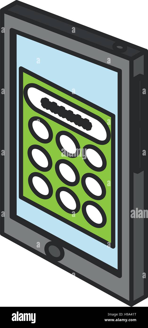 Isolated password inside tablet design Stock Vector Image & Art - Alamy