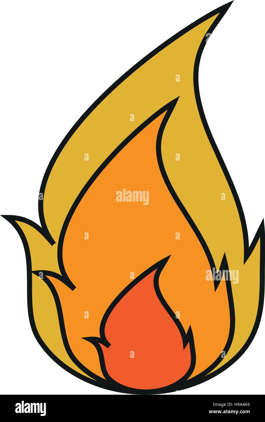 Isolated flame design Stock Vector Image & Art - Alamy