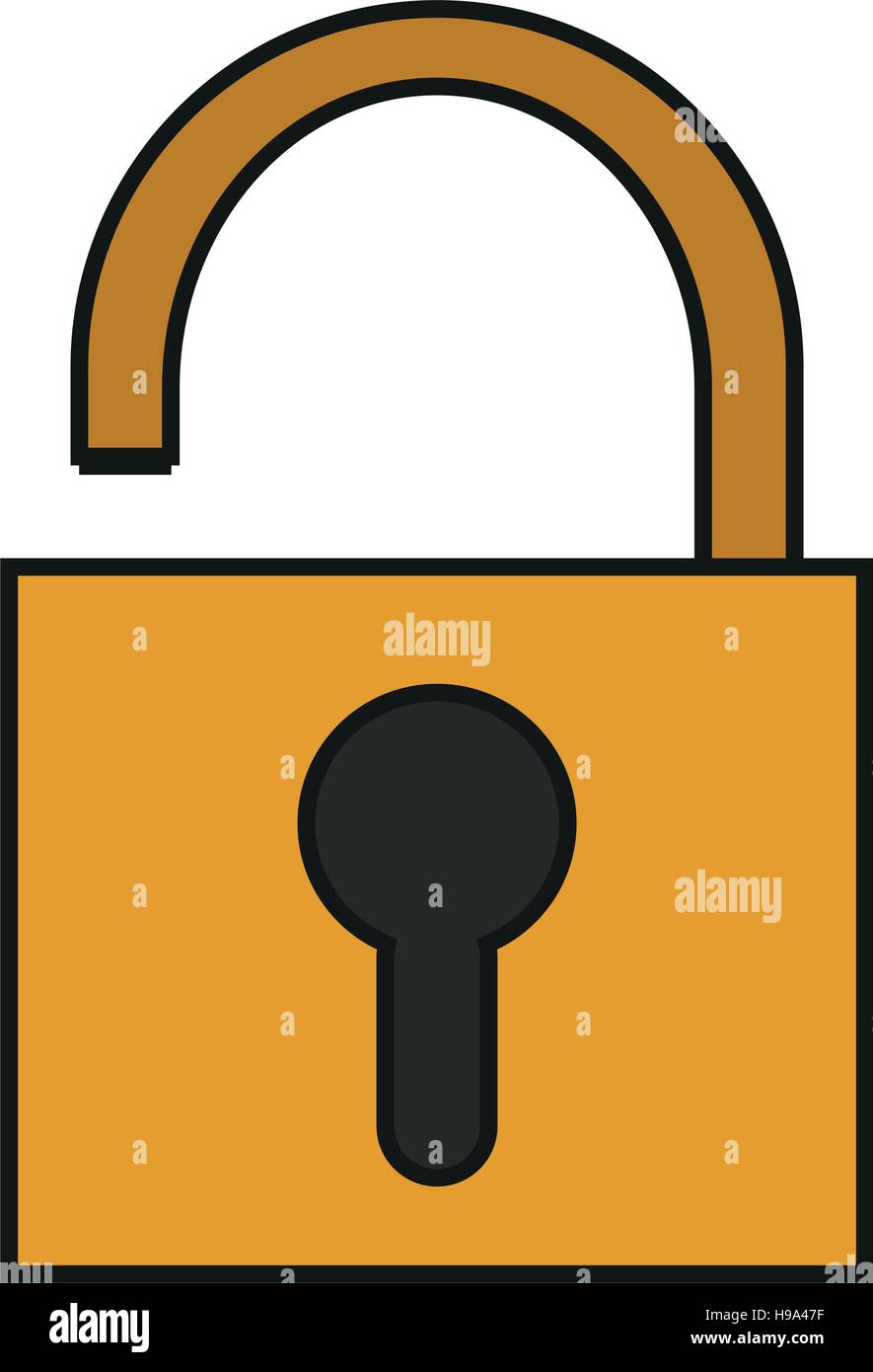 Isolated padlock design Stock Vector Image & Art - Alamy