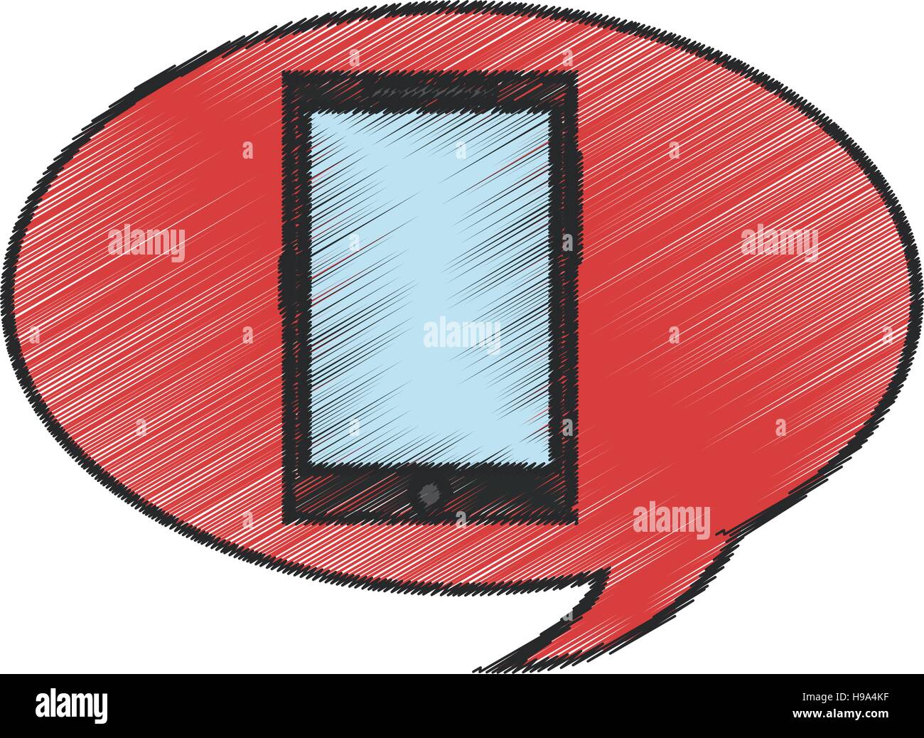 Isolated smartphone inside bubble design Stock Vector Image & Art - Alamy