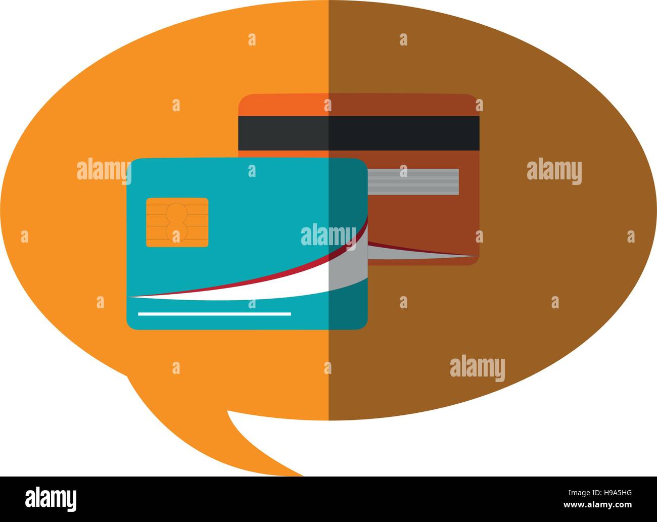 Isolated credit card inside bubble design Stock Vector Image & Art - Alamy