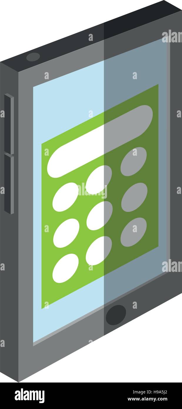 Isolated tablet and password design Stock Vector Image & Art - Alamy