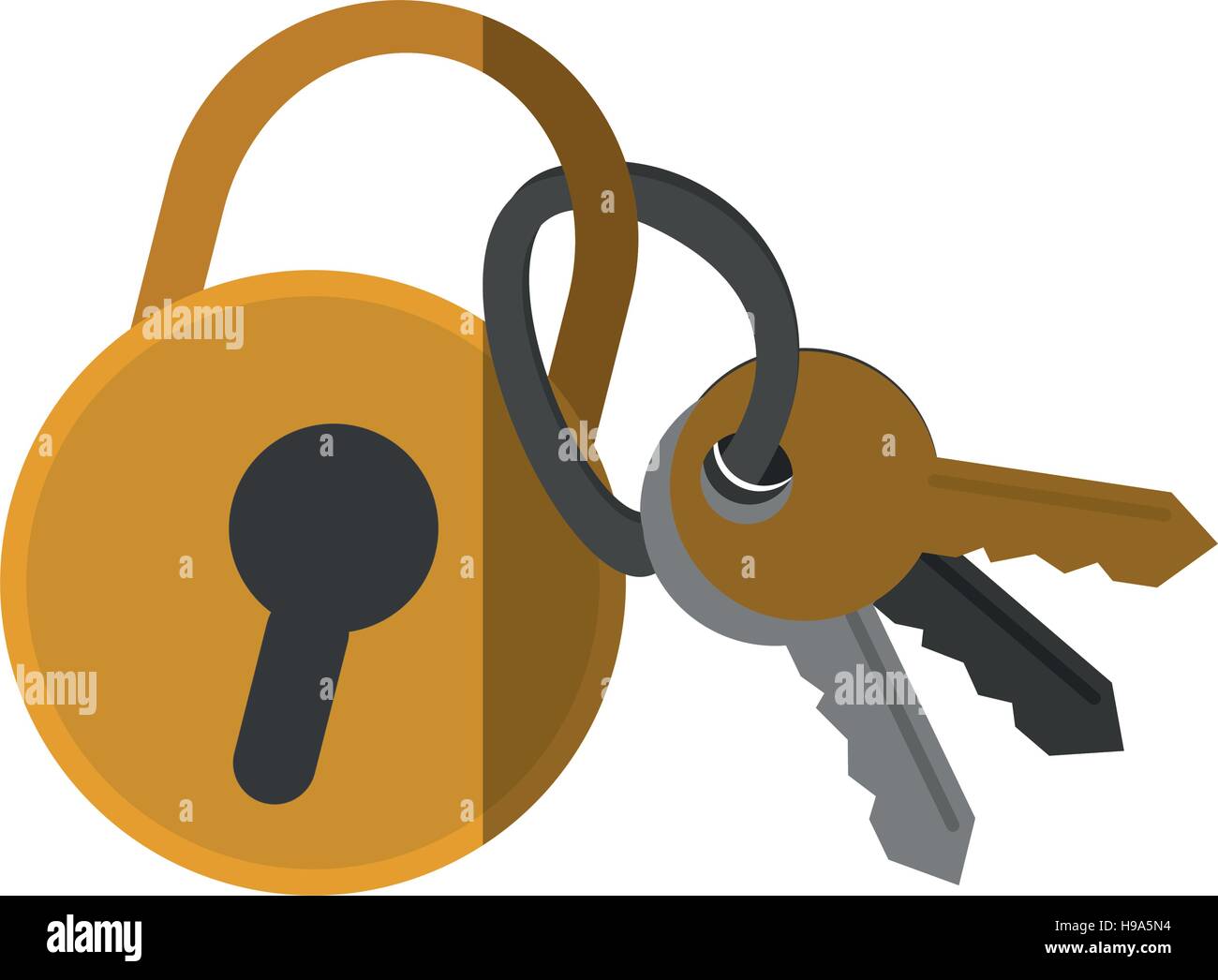 Isolated padlock and keys design Stock Vector Image & Art - Alamy